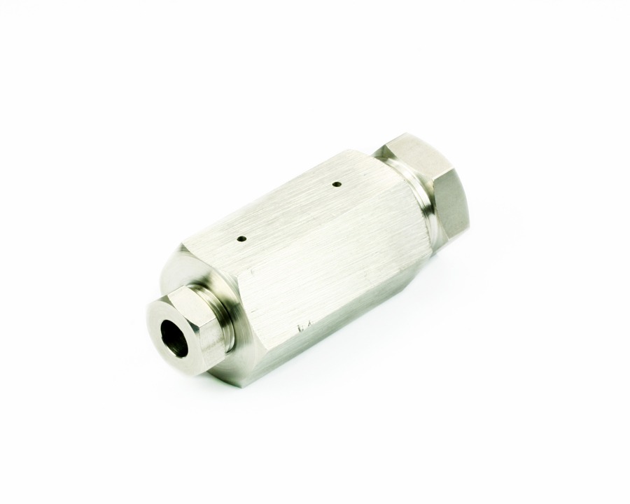 Straight Reducer Coupling, 3/8-in. Female to 9/16-in. Female – Spark&Co